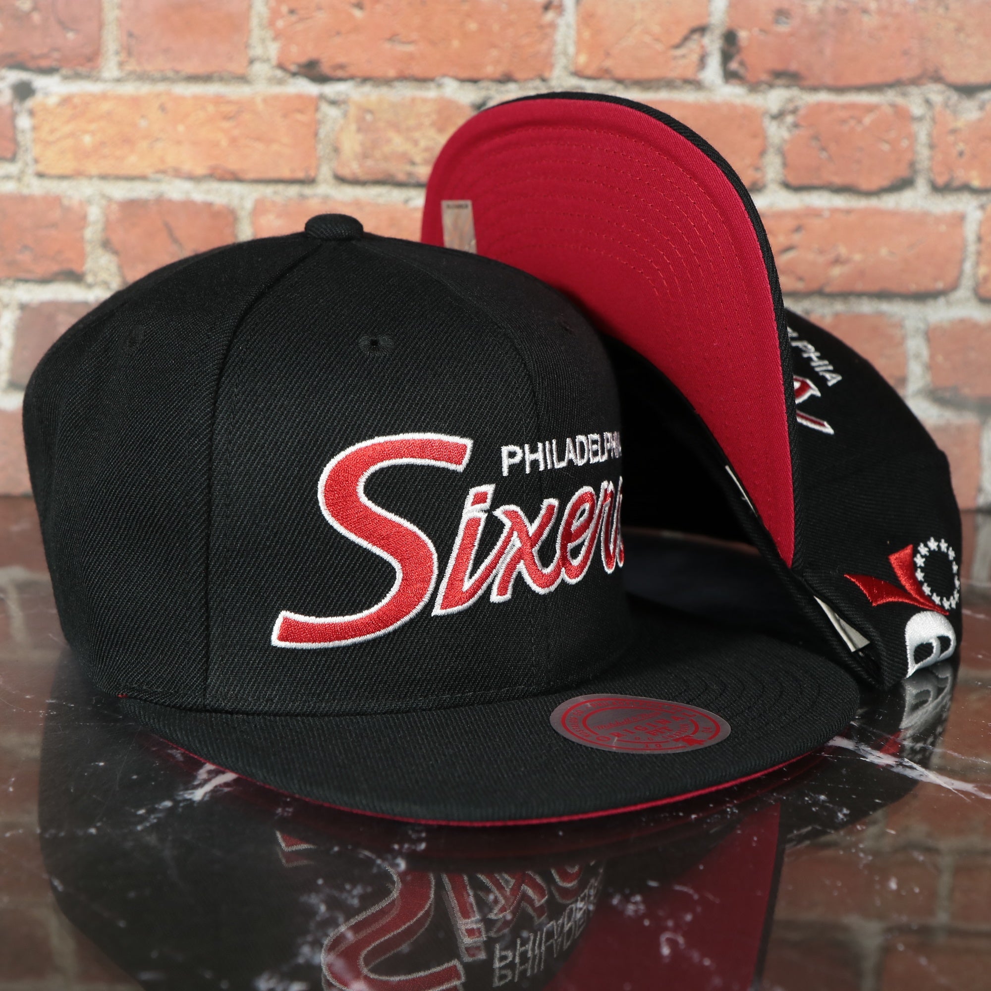 Philadelphia 76ers Vintage Retro NBA Team Script 2.0 Mitchell and Ness